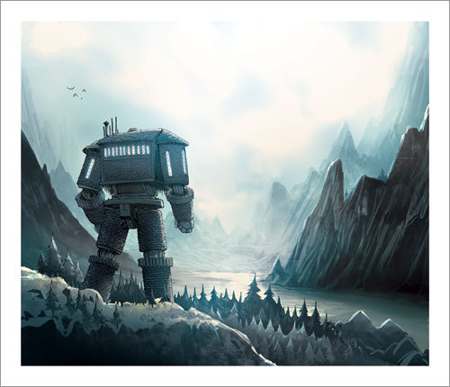 Amulet - Walking House [PRINT] - Nucleus | Art Gallery and Store