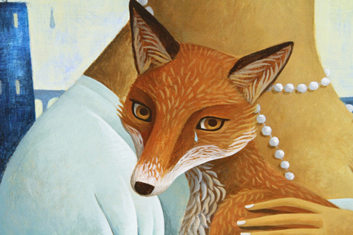 Portrait of a Lady with Fox - Nucleus | Art Gallery and Store