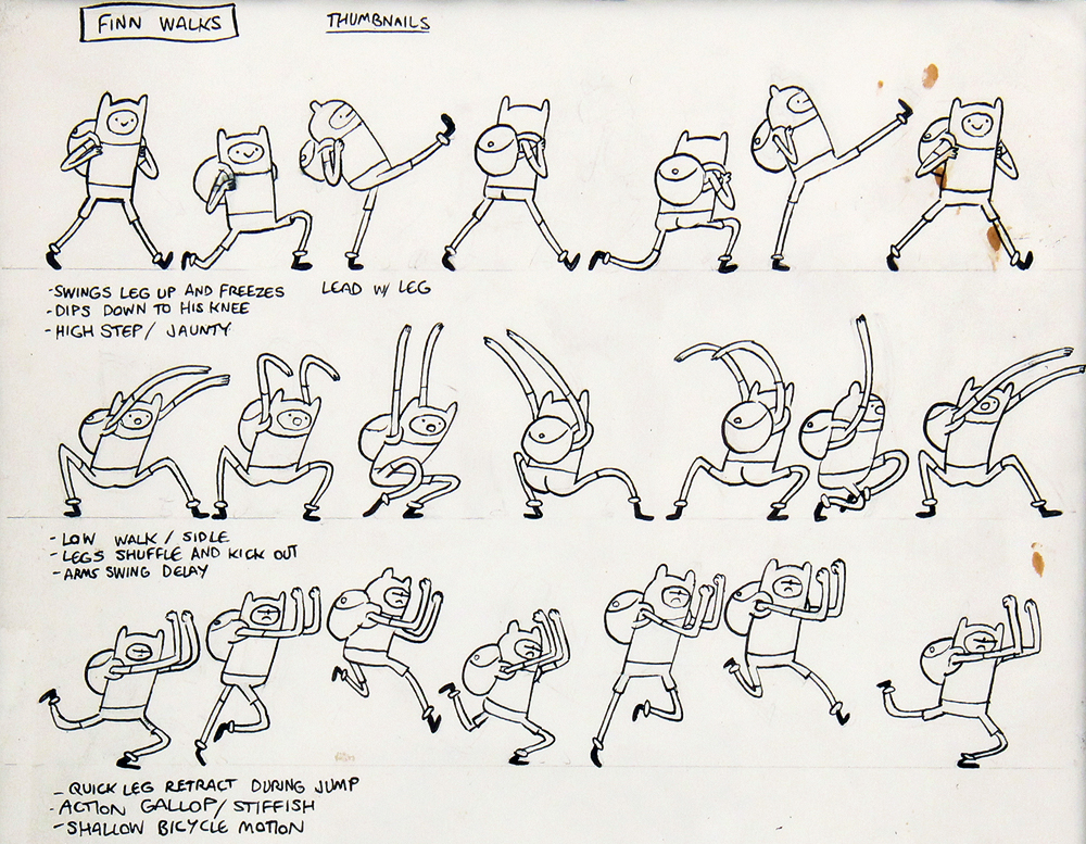 Finn Animation Cycle Thumbnails - Nucleus | Art Gallery and Store