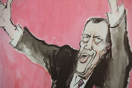 Gesturing Ed Sullivan - Nucleus | Art Gallery and Store