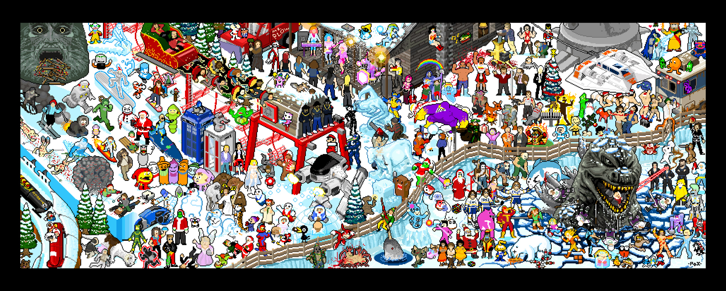 Pixel Poster Winter - Nucleus | Art Gallery and Store