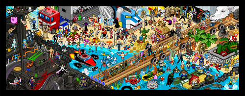 Pixel Poster Summer - Nucleus | Art Gallery and Store