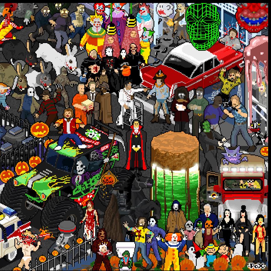 Pixel Poster Halloween - Nucleus | Art Gallery and Store
