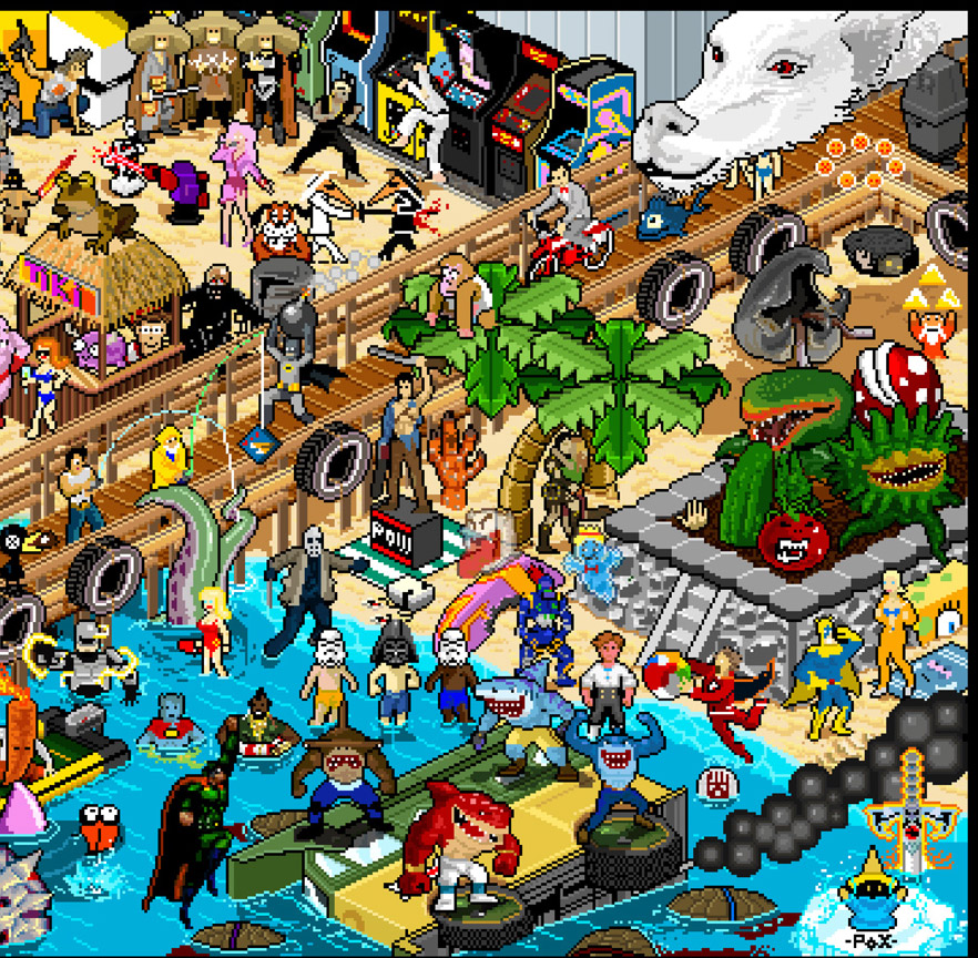 Pixel Poster Summer - Nucleus | Art Gallery and Store