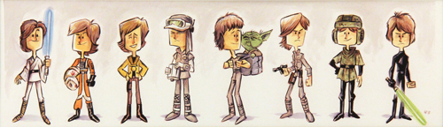 The Evolution of Luke Skywalker - Nucleus | Art Gallery and Store