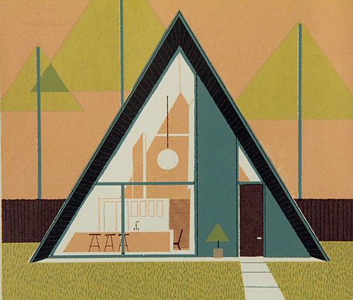 Geometric Houses (Set of 3) - Nucleus | Art Gallery and Store