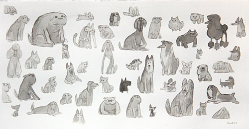 Dogs Sitting Around - Nucleus | Art Gallery and Store