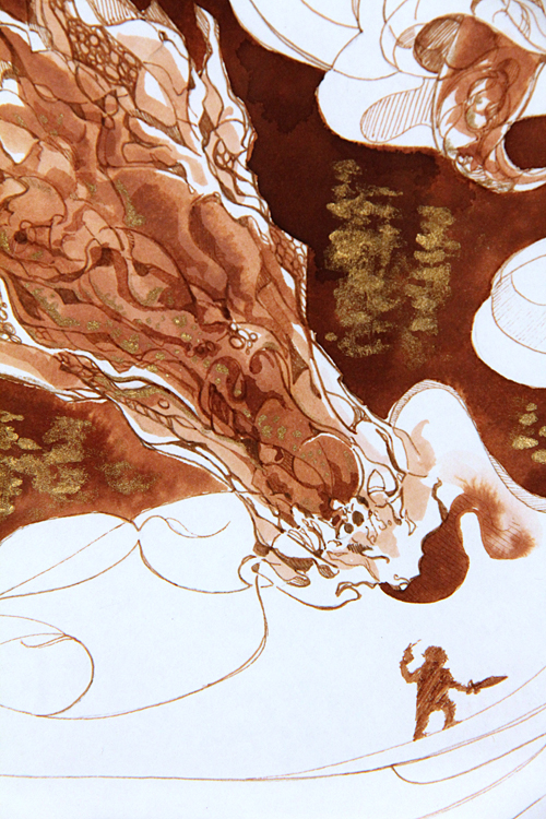 Smoke, Red & Gold - Nucleus | Art Gallery and Store