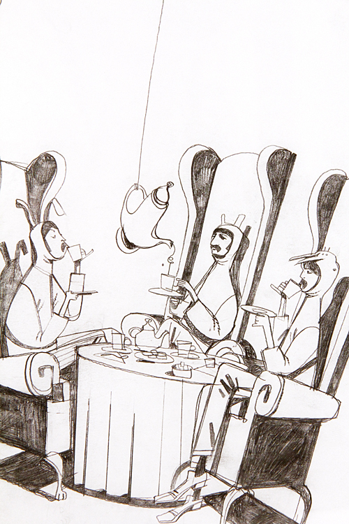 Beatles Having Tea - Nucleus | Art Gallery and Store