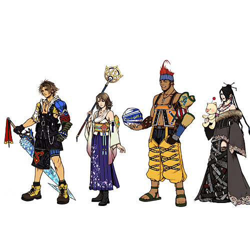 Concept Art Character Line Up (FFX) - Nucleus | Art Gallery and Store