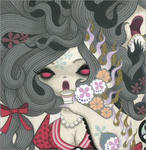 Two Mouth Woman - Futakuchi Onna 1 [PRINT] - Nucleus | Art Gallery and ...