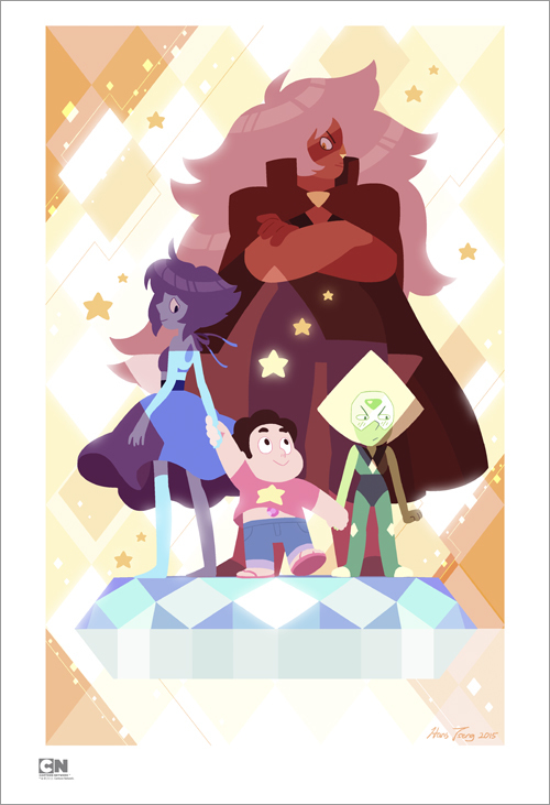 Steven and the Homeworld Gems (print) - Nucleus | Art Gallery and Store