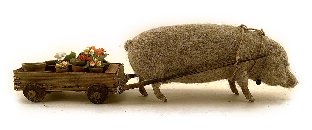 Pig Pulling a Cart - Nucleus | Art Gallery and Store