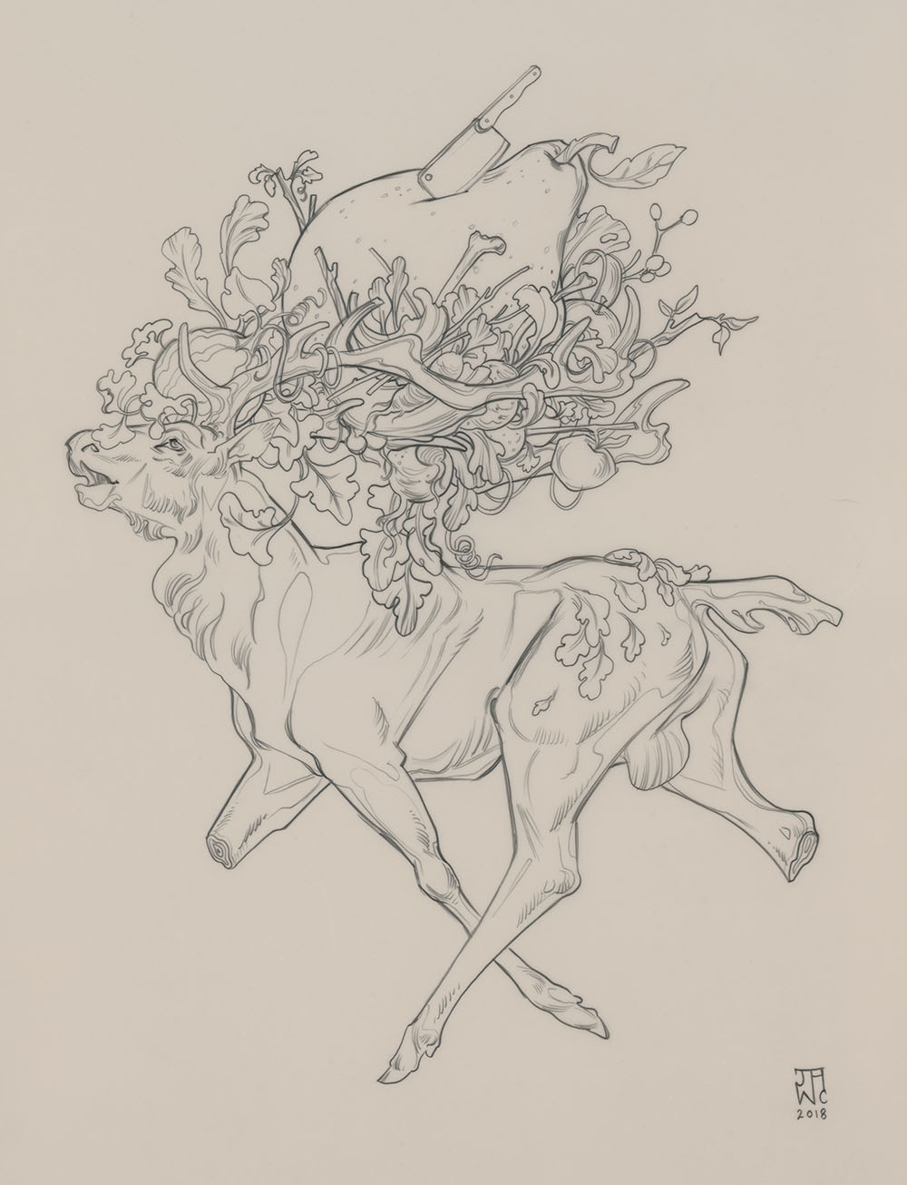 Fruition (Drawing) - Nucleus | Art Gallery and Store