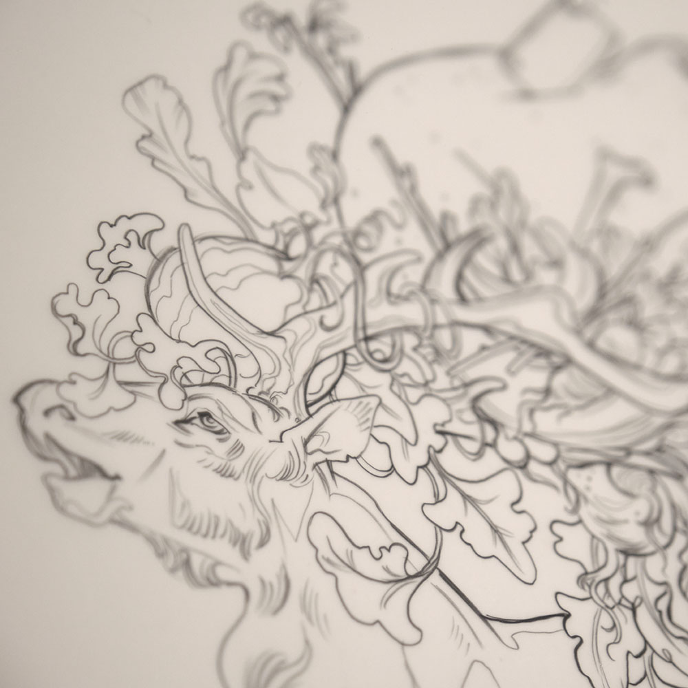 Fruition (Drawing) - Nucleus | Art Gallery and Store