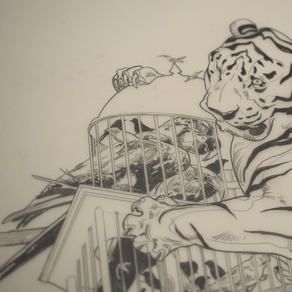 Aviary (Drawing) - Nucleus | Art Gallery and Store