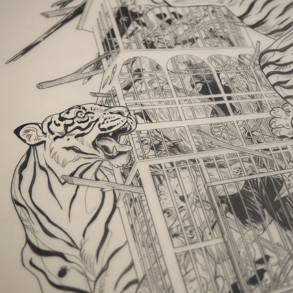 Aviary (Drawing) - Nucleus | Art Gallery and Store